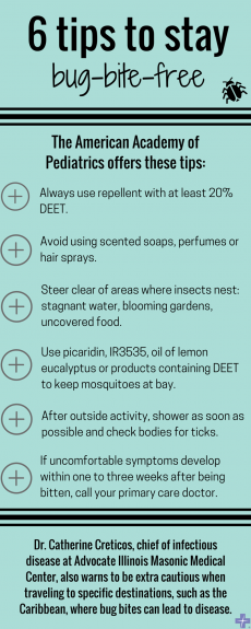 Infographic: 6 tips for a bug bite free summer | health enews