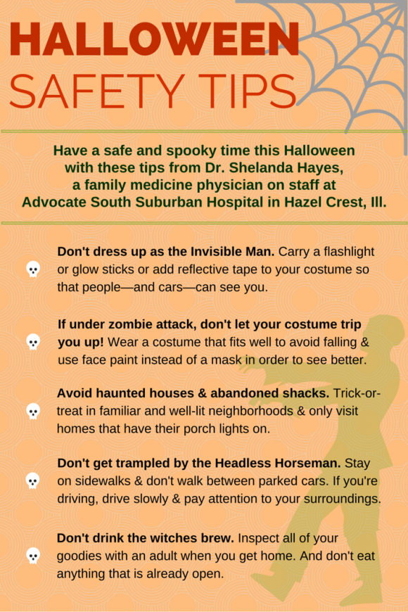 Infographic: 5 tips for a safe and spooky celebration | health enews