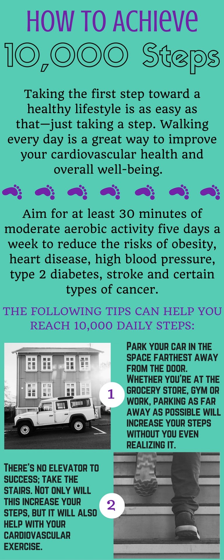 Infographic: How to get your 10,000 steps in | health enews