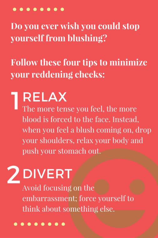 Infographic: 4 tips to minimize blushing | health enews