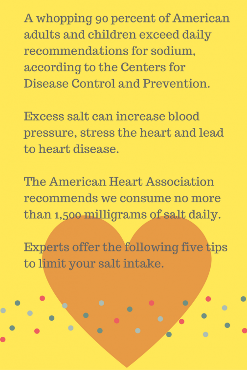 Infographic: 5 easy tips to limit your salt intake | health enews