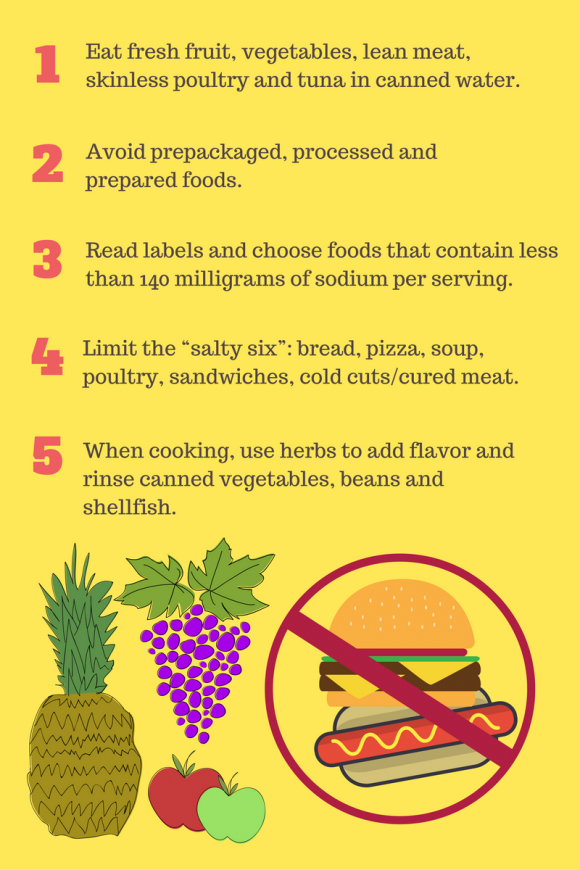 Infographic: 5 easy tips to limit your salt intake | health enews