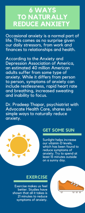 Infographic: 6 ways to naturally reduce anxiety | health enews