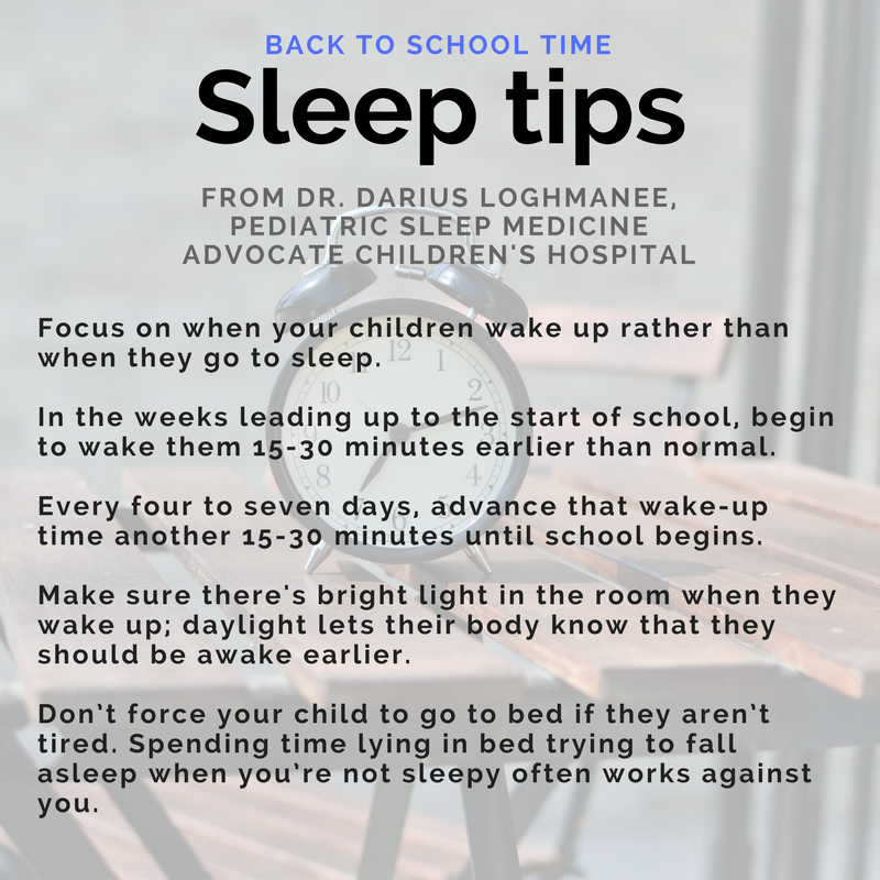 Back to school: 5 tips from a sleep expert | health enews