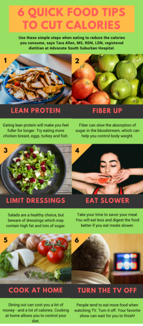 6 quick tips to cut calories | health enews