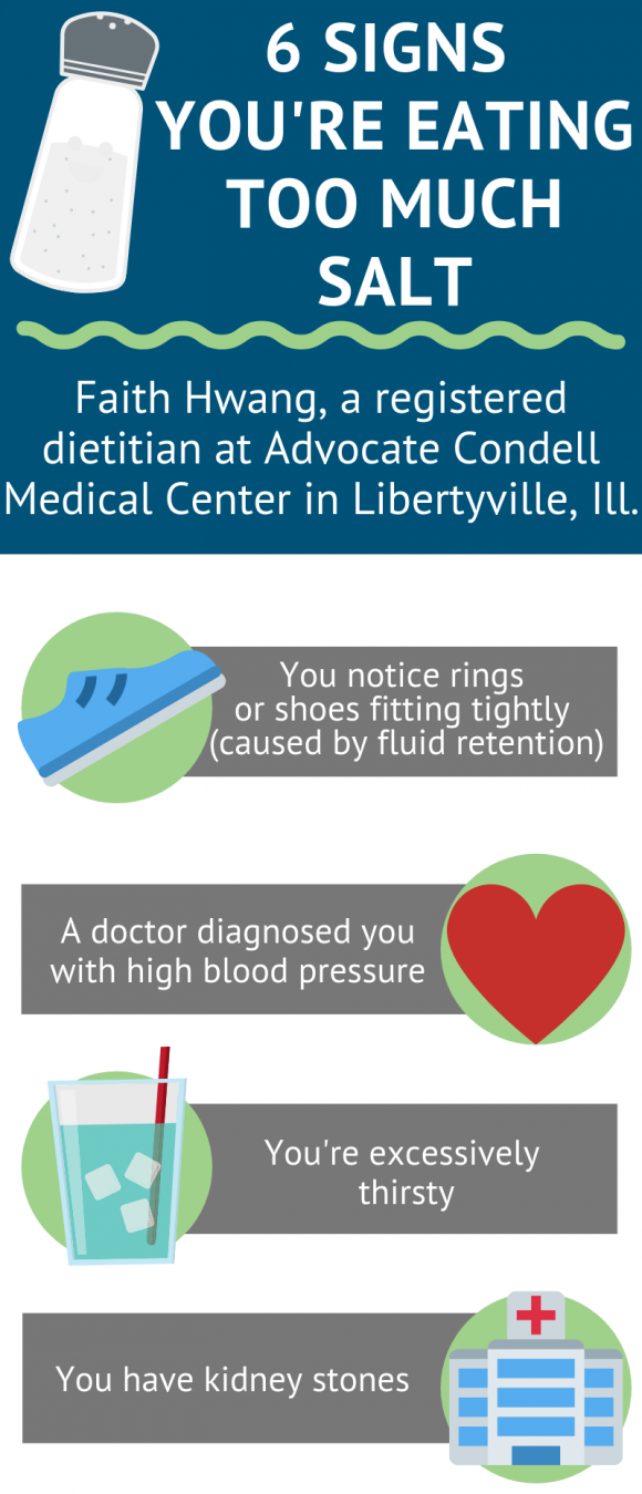 6 signs you're eating too much salt | health enews