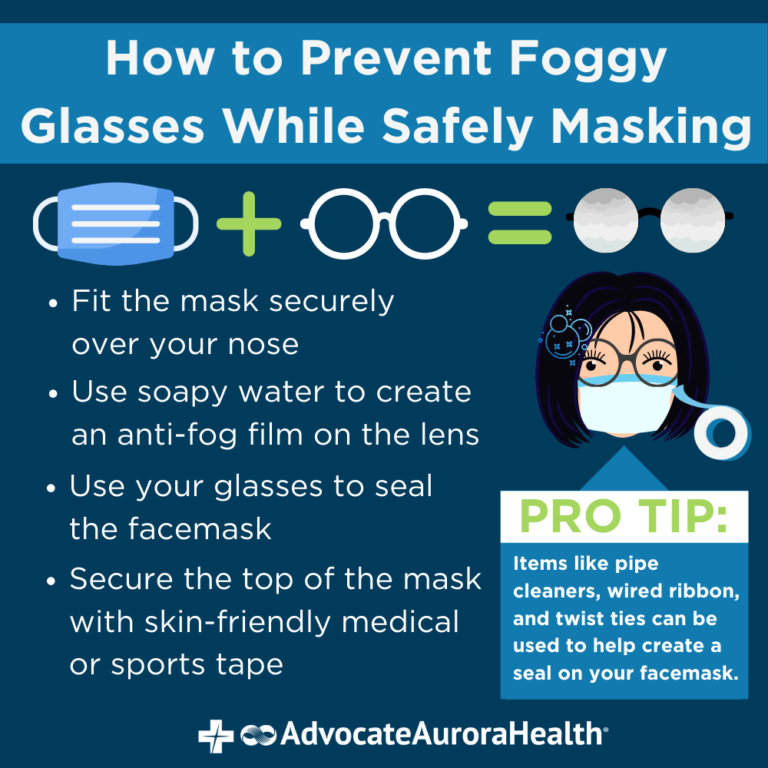 How to keep your glasses from fogging up while wearing a mask | health ...