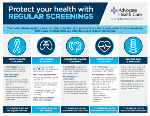 These screenings are the key to early detection | health enews